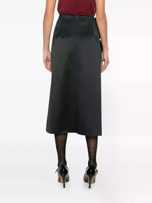 Viktor & Rolf Bow-embellished Midi Skirt - Black