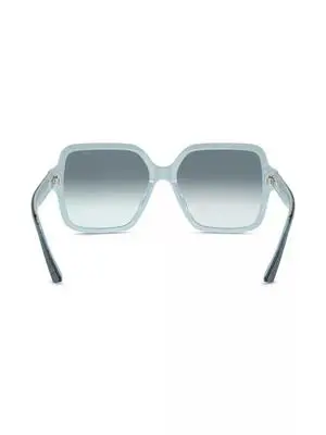 JIMMY CHOO Glitter-embellished Square-frame Sunglasses