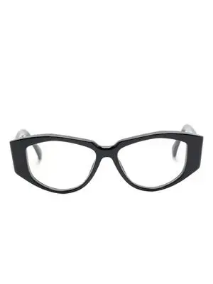 Max Mara Oval-frame Glasses - Black