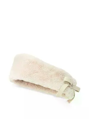 MAISON MICHEL Zaza Bow-detailed Hat - Neutrals