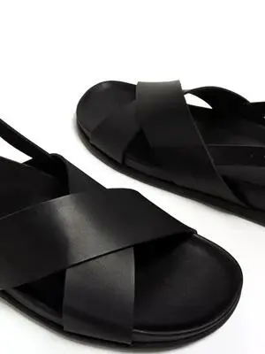 ANCIENT GREEK SANDALS Ikesia Sandals - Black