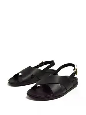 ANCIENT GREEK SANDALS Ikesia Sandals - Black