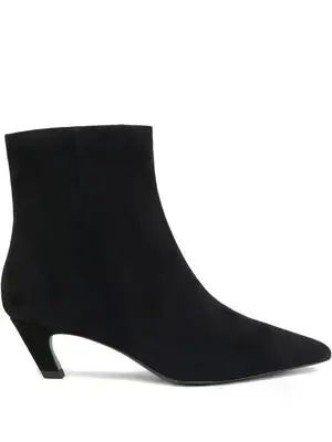 Ash 50mm Vicky Pointed-toe Ankle Boots - Black