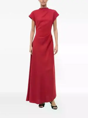 Staud Zaya Draped Maxi Dress