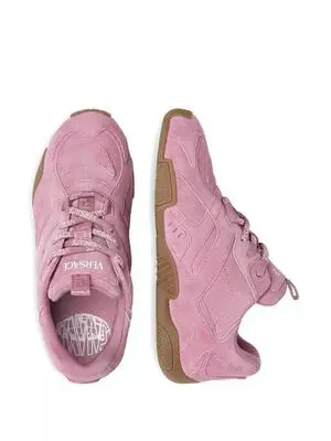 Versace Galaxia Suede Lace-up Trainers - Pink