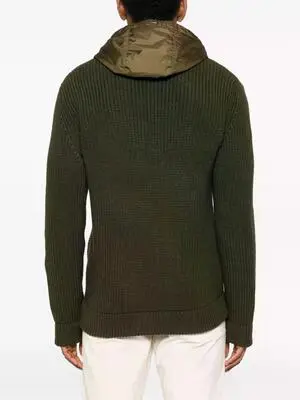 Herno Zip Hooded Cardigan