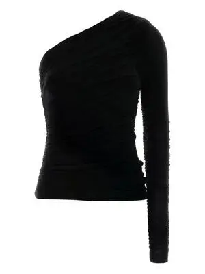 AGOLDE Ruched One-shoulder Top