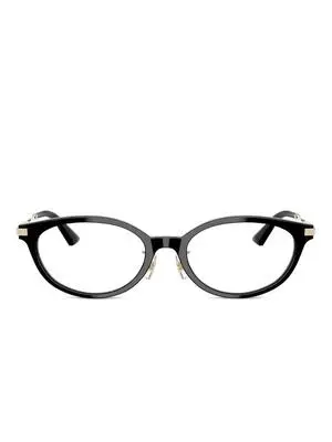 JIMMY CHOO Oval-frame Glasses - Black