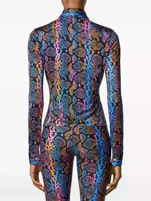Versace Python Print Medusa Button-up Shirt