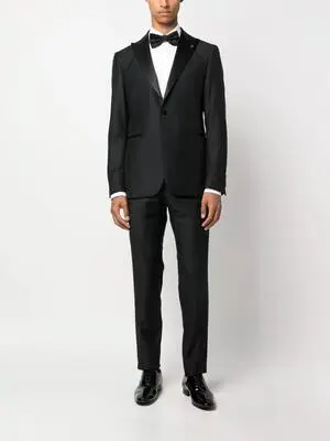 Tagliatore Single-breasted Virgin Wool Suit - Black