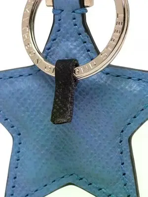 Smythson Star Leather Keychain