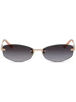 JIMMY CHOO Oval Frame Tinted Sunglasses - Pink