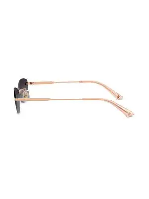 JIMMY CHOO Oval Frame Tinted Sunglasses - Pink