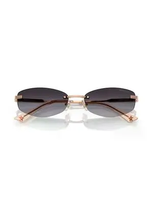 JIMMY CHOO Oval Frame Tinted Sunglasses - Pink