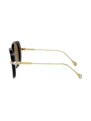 SWAROVSKI Rectangle-frame Sunglasses