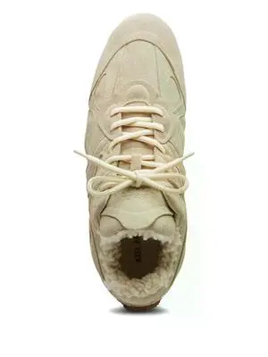 Axel Arigato Slow Shearling Runner Sneakers - Neutrals