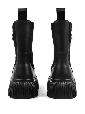 Karl Lagerfeld Ribbed Platform Boots