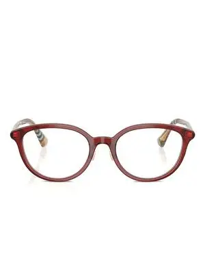 Burberry Round-frame Glasses - Red