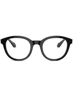 Giorgio Armani Round-frame Glasses - Black
