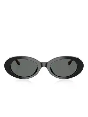 Giorgio Armani Oval-frame Sunglasses - Black