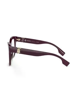 Burberry Square Frame Glasses With Logo Plaque