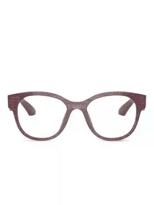 ALAIN MIKLI Pointillé Rectangle Glasses