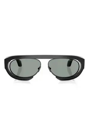 Giorgio Armani Geometric-frame Sunglasses - Black