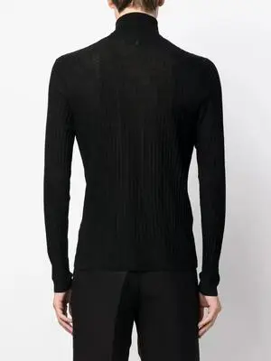 BALLANTYNE Ribbed-knit Roll Neck Sweater