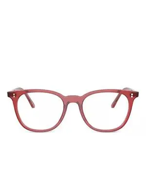 Oliver Spencer Josianne Round-frame Glasses - Red