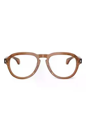 Moncler Round-frame Glasses - Orange