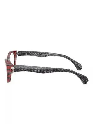 ALAIN MIKLI Checkered Pattern Eyeglasses