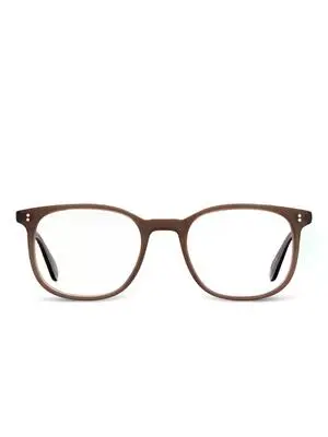 Garrett Leight Bentley Square-frame Glasses - Brown