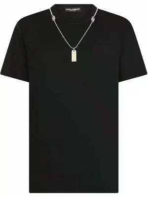 Dolce & Gabbana Logo Dog-tag T-shirt