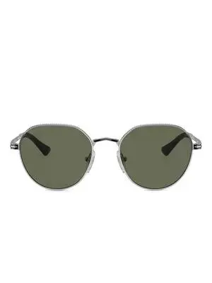 Persol Round Frame Sunglasses - Silver