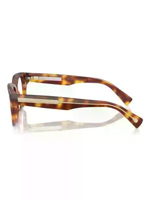 Brunello Cucinelli Tortoiseshell Square Frame Glasses
