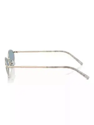 Brunello Cucinelli Oval-frame Titanium Sunglasses