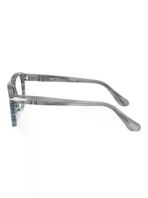 Persol Striped Square Frame Glasses