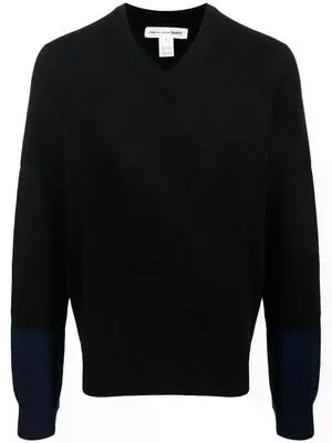 Comme Des Garçons V-neck Long-sleeve Jumper