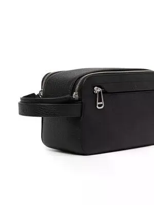 Mulberry Double Zip Leather Wash Bag