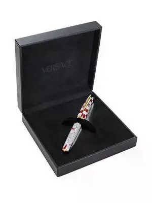 Versace Roller Baroque Check-pattern Pen