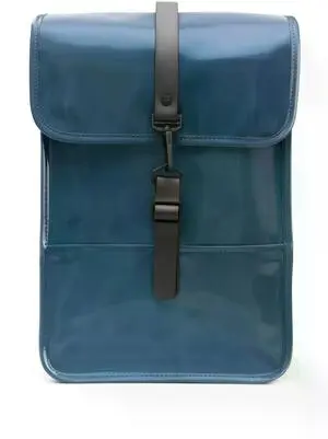 Rains Waterproof Backpack With Carabiner Fastening - Blue