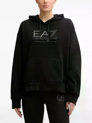 Ea7 Logo Sweatshirts Hoodies For Women