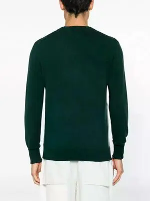 BALLANTYNE Argyle Intarsia Cashmere Jumper - Green