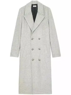 Zadig&Voltaire Double-breasted Herringbone Coat
