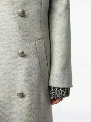 Zadig&Voltaire Double-breasted Herringbone Coat