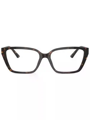 JIMMY CHOO Square-frame Glasses - Brown