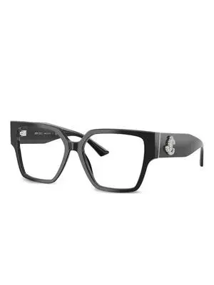 JIMMY CHOO Crystal-embellished Square Frame Glasses