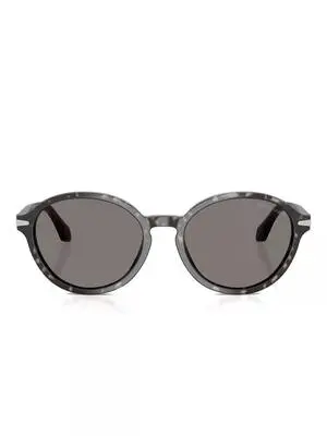 Giorgio Armani Tortoiseshell Round-frame Sunglasses - Grey