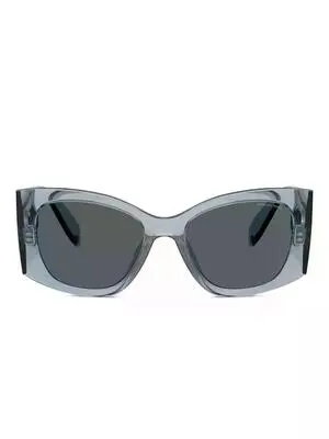 Michael Kors Logo-plaque Cat-eye Sunglasses - Blue