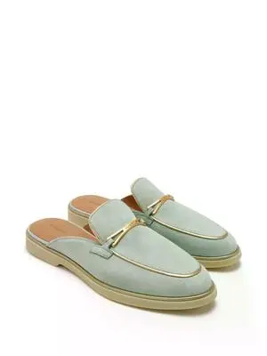 Magnanni Logo-engraved Mules - Green